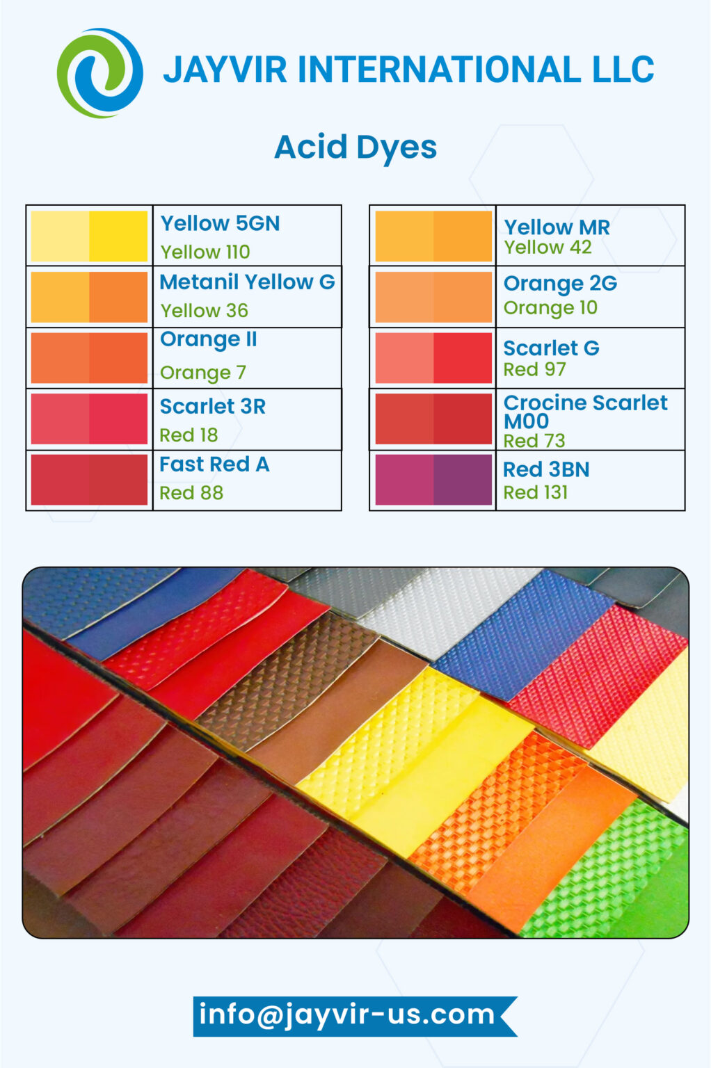 Acid Dyes – Jayvir International LLC